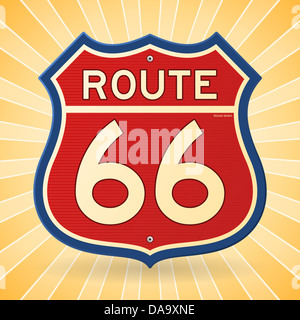 Route 66 Symbol Stock Photo - Alamy
