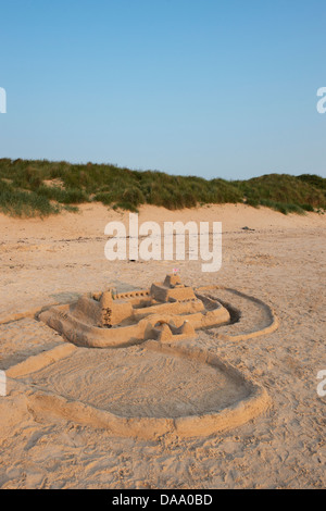 Elaborate sandcastle at the beach Stock Photo - Alamy