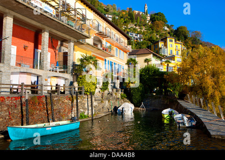 Porto Ronco, Switzerland, Europe, canton, Ticino, Lago Maggiore Stock ...