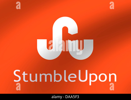 Stumble upon icon logo flag symbol Stock Photo - Alamy