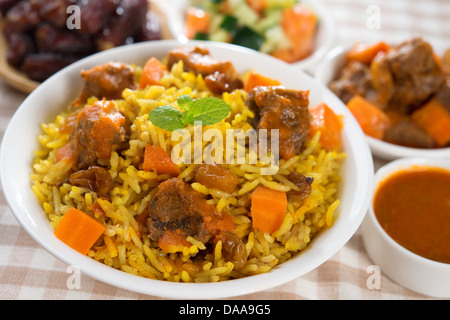 Arab rice, Ramadan food in middle east usually served with tandoor lamb ...