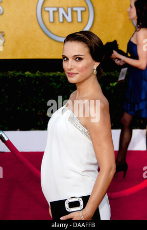 Pregnant US actress Natalie Portman arrives for the 17th Annual Screen ...