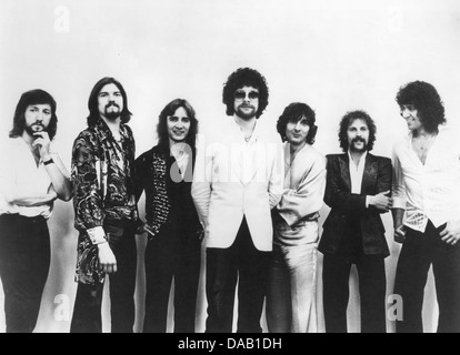 ELO Promotional photo of UK rock group about 1972 Stock Photo - Alamy