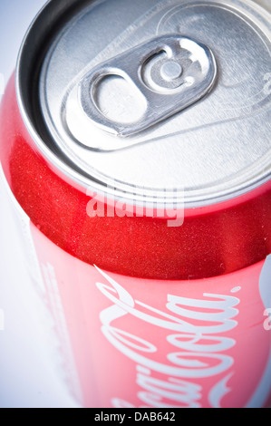 detail of coca cola can Stock Photo - Alamy