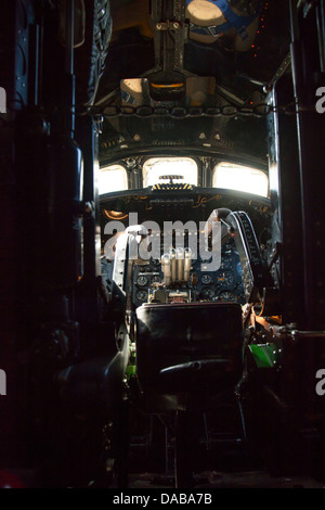 Avro Vulcan bomber plane cockpit details, illustrating Cold War era ...