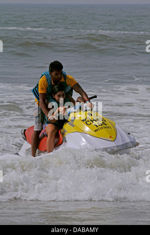 Man driving a water scooter, Jetski, Lake Garda, Italy Stock Photo - Alamy