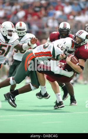 Sean Taylor of the MIami Hurricanes file photo Stock Photo - Alamy