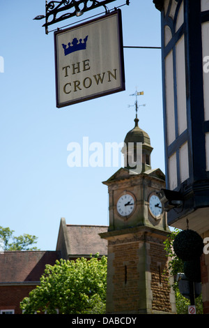 Rugby town sign, Warwickshire, England, UK Stock Photo - Alamy