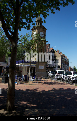 The Clock Tower in Rugby town centre, Warwickshire UK Stock Photo - Alamy