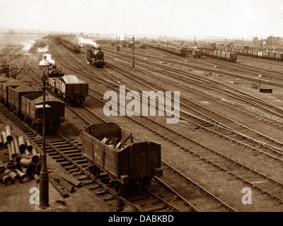 The Hump railway sidings, Wath upon Dearne early 1900s Stock Photo - Alamy