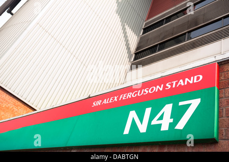 SIR ALEX FERGUSON STAND SIGN OLD TRAFFORD OLD TRAFFORD MANCHESTER OLD ...