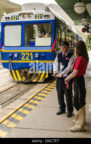 PeruRail in Aguas Calientes. On Wednesday, 20 April 2022, in Aguas ...