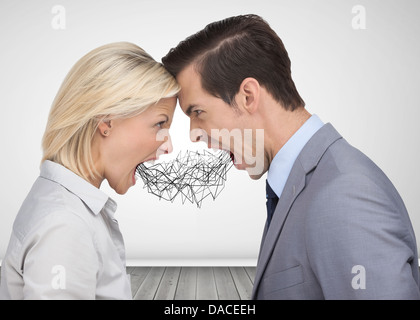 Angry Business People Shouting At Each Other Stock Photo - Alamy