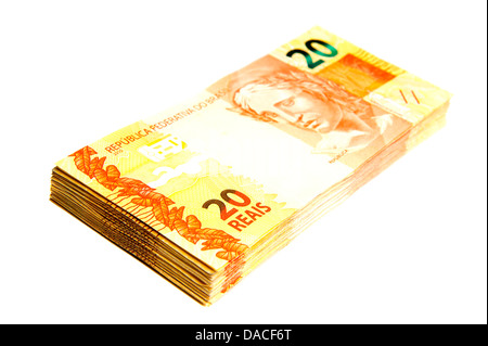 20 and 2 reais real brazil money currency reais Stock Photo - Alamy
