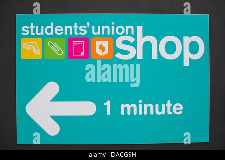 Students Union shop sign Stock Photo - Alamy
