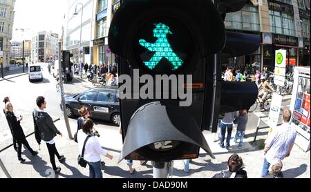 Ampelmaennchen (little traffic light man) is the famous symbol shown on ...
