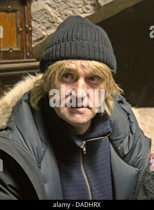 Detlev Buck on the set of "Die Vermessung der Welt" based on Daniel ...