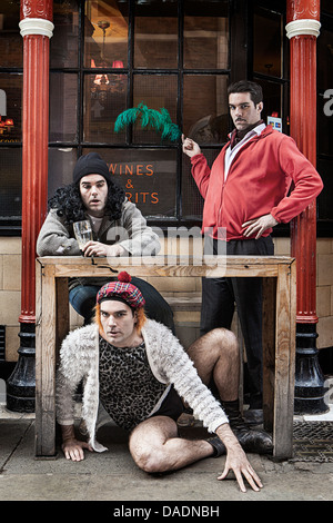 Comic actor Milo McCabe in character as his alter-ego Q10, the Grimsby ...