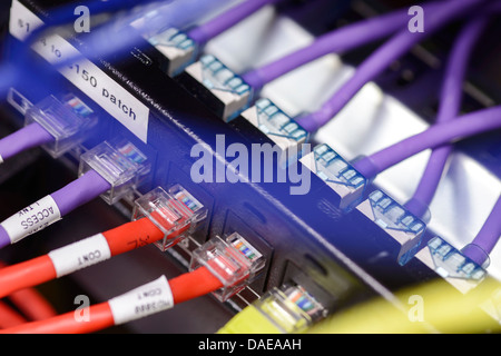 Close-up of cables in data center Stock Photo - Alamy