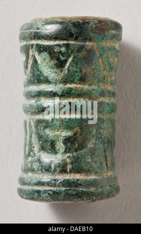 An ancient stamp seal from the Ancient Near East, used to impress ...