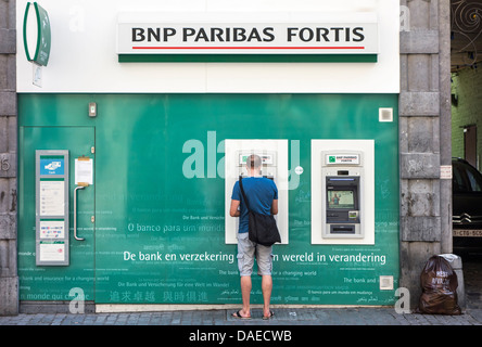 BNP Paribas Fortis bank. SIgn on the exterior of BNP Paribas Fortis ...