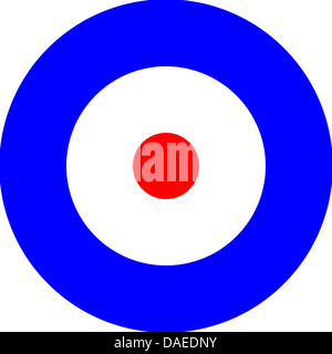 British Royal Air Force roundel, also used as symbol of mod music Stock ...