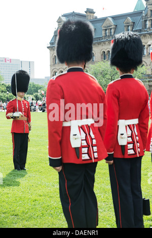 The Changing of the Guard Ceremony, Parliament Hill, Ottawa Canada. The ...