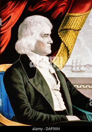 Vintage portrait of George M Dallas Stock Photo - Alamy