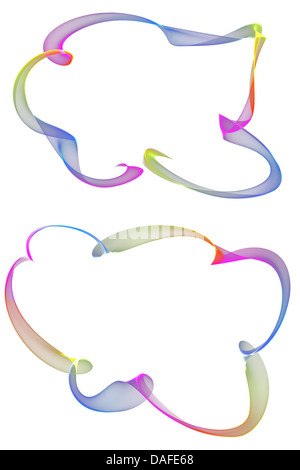 abstract colorful ribbon frames Stock Photo - Alamy