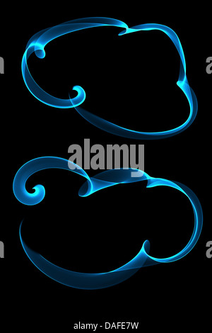 abstract blue ribbon frames Stock Photo - Alamy