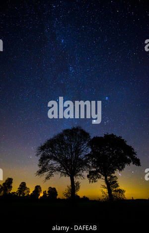 A vertical shot of the starry night Stock Photo - Alamy