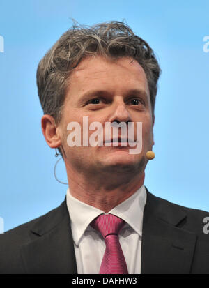 Ralph Haupter, Chairman of Microsoft Germany, speaks during a press ...
