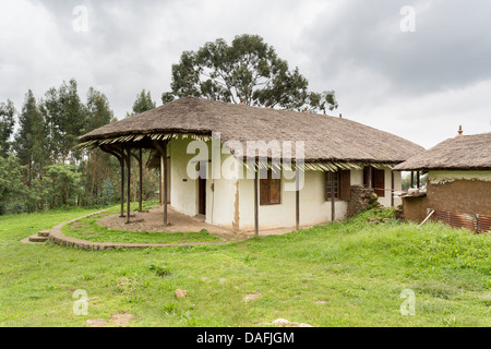 Menelik II 'palace' (1880s) on the Mount Entoto, near Addis Ababa ...