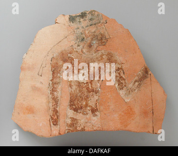 This ostracon, part of the LACMA collection, features a Greek ...