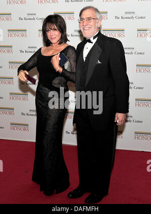 Michelle Lee and Fred Rappaport arrive for the formal Artist's Dinner ...
