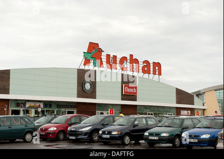Auchan Supermarket Calais France Logo Hypermarket Stock Photo - Alamy