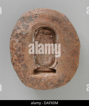 This ancient mold features the early form of the Egyptian god Aten's ...