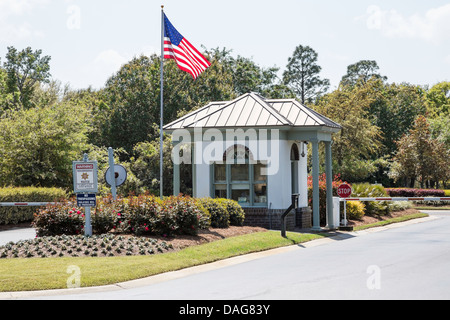 Gated Community Guard House, SC Stock Photo - Alamy