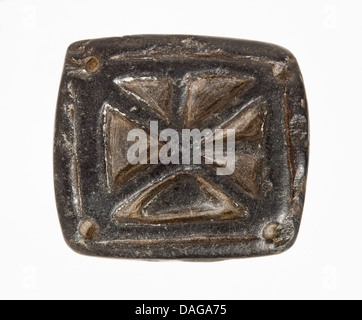 This tabloid stamp seal is a historical artifact used in ancient ...