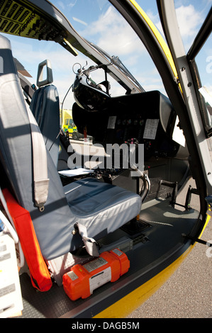Inside Pilots Seat Air Ambulance Paramedic Helicopter Control Joy Stick ...