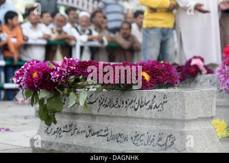 Srinigar, Kashmir. 13th July 2013. indian kashmir's Chief minister of ...