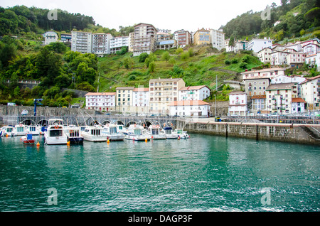 Port of Elantxobe in Vizcaya, Spain, on a cloudy day Stock Photo - Alamy