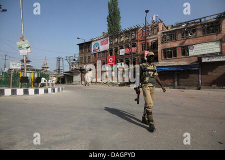 Srinigar, Kashmir. 13th July 2013. indian kashmir's Chief minister of ...