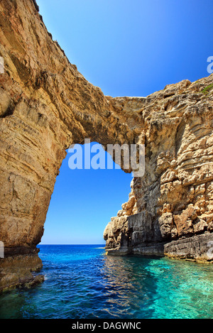 Tripitos Arch, Paxos, Paxi, Ionian Islands, Greek Islands, Greece ...