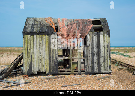 Abandoned beach huts, Dungeness, Kent, UK Stock Photo - Alamy