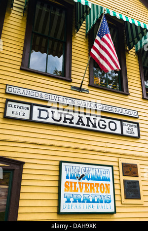 The exterior of the old historic Silverton train depot on Cement and ...