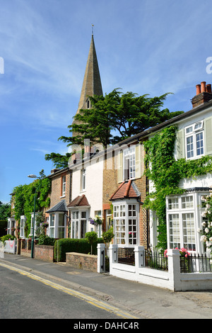 Period houses, Park Road, Esher, Surrey, England, United Kingdom Stock ...