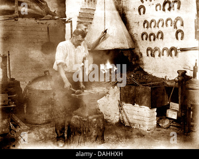 Blacksmith, Beckenham early 1900s Stock Photo - Alamy