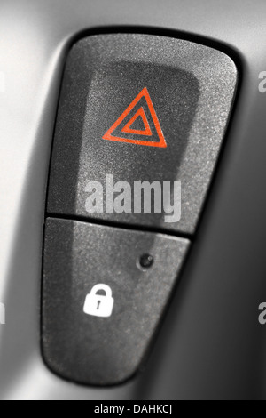 Emergency panic button on car key FOB. Vehicle alarm, security and ...