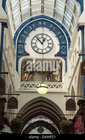 Leeds, UK. Clock in Thorntons Arcade Stock Photo - Alamy